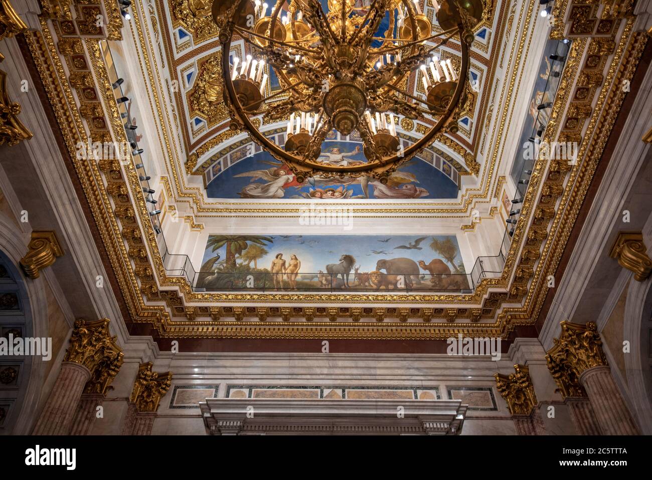 Saint Petersburg, Russia. Interior of Saint Isaac's Cathedral or ...