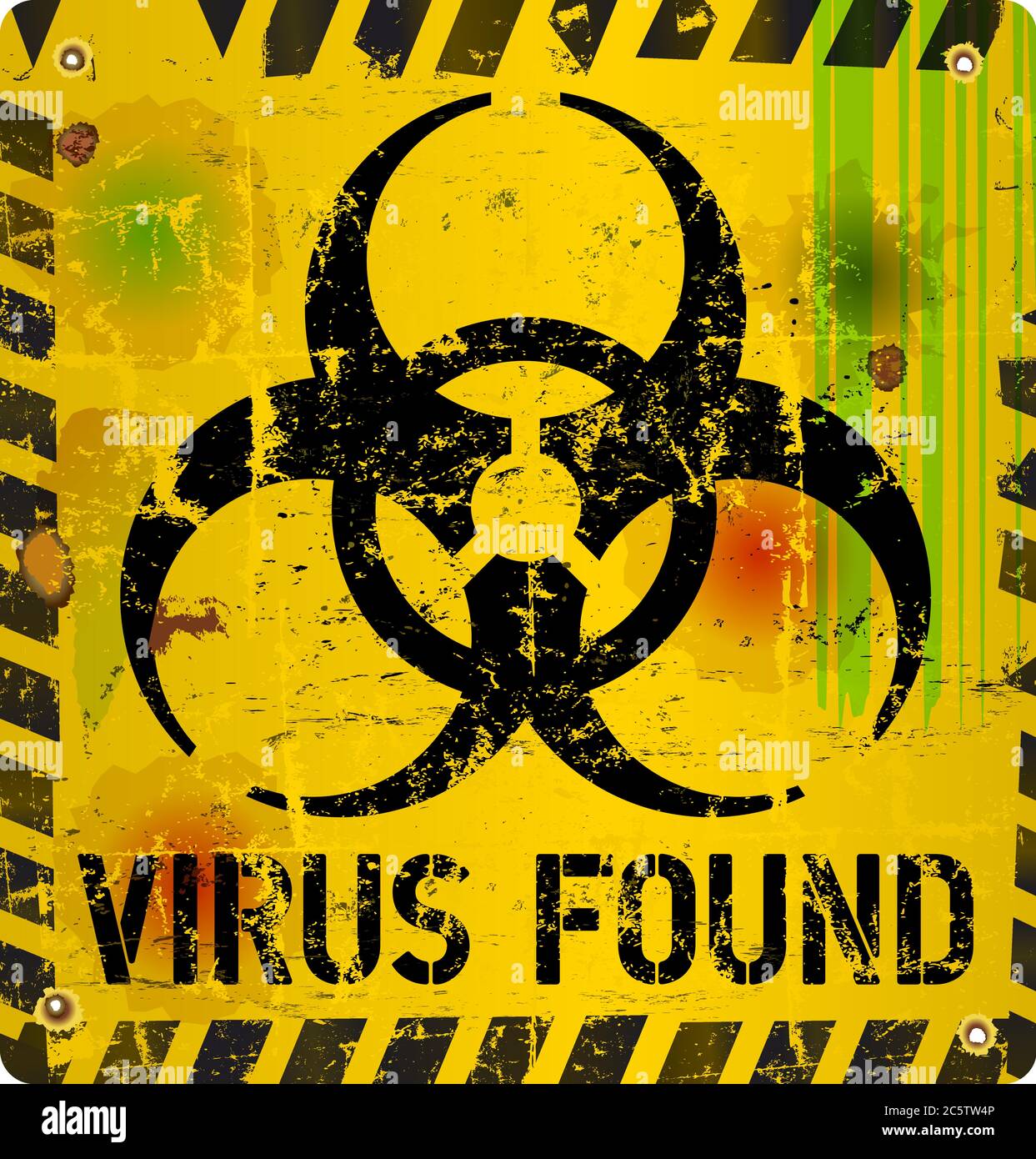 coronavirus warning sign,corona,covid 19, sarscov2 pandemic, grungy ...