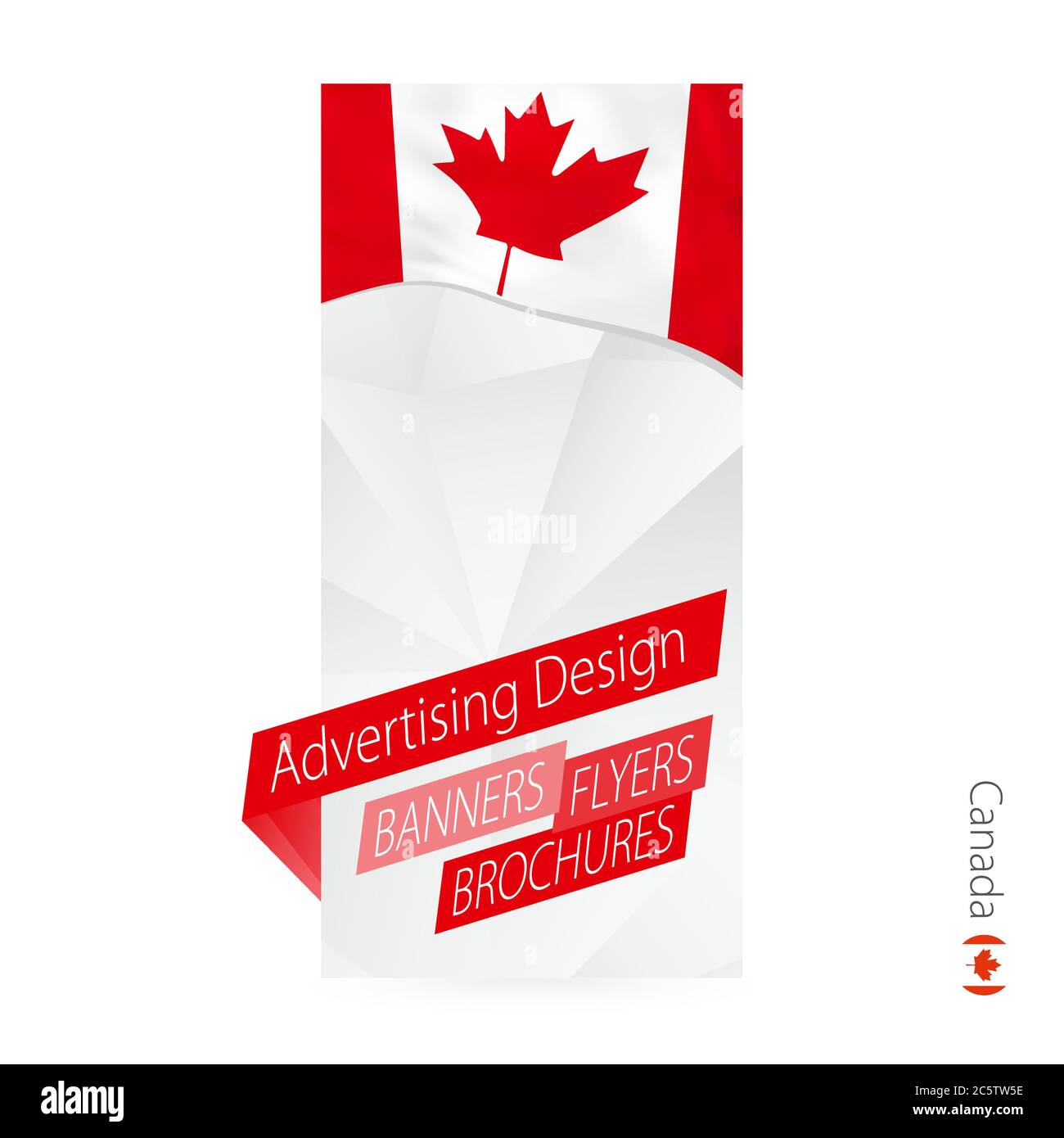 Vector abstract banner template for Canada. Advertising template with ...