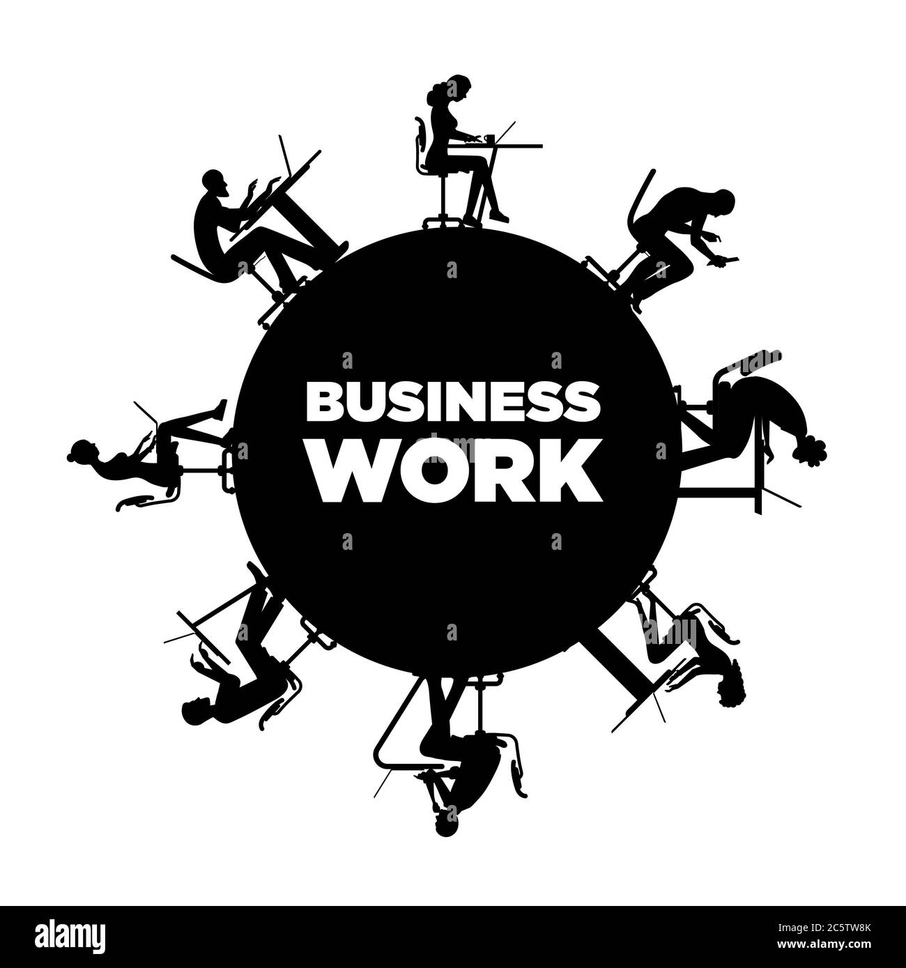 Leader circle Black and White Stock Photos & Images - Alamy