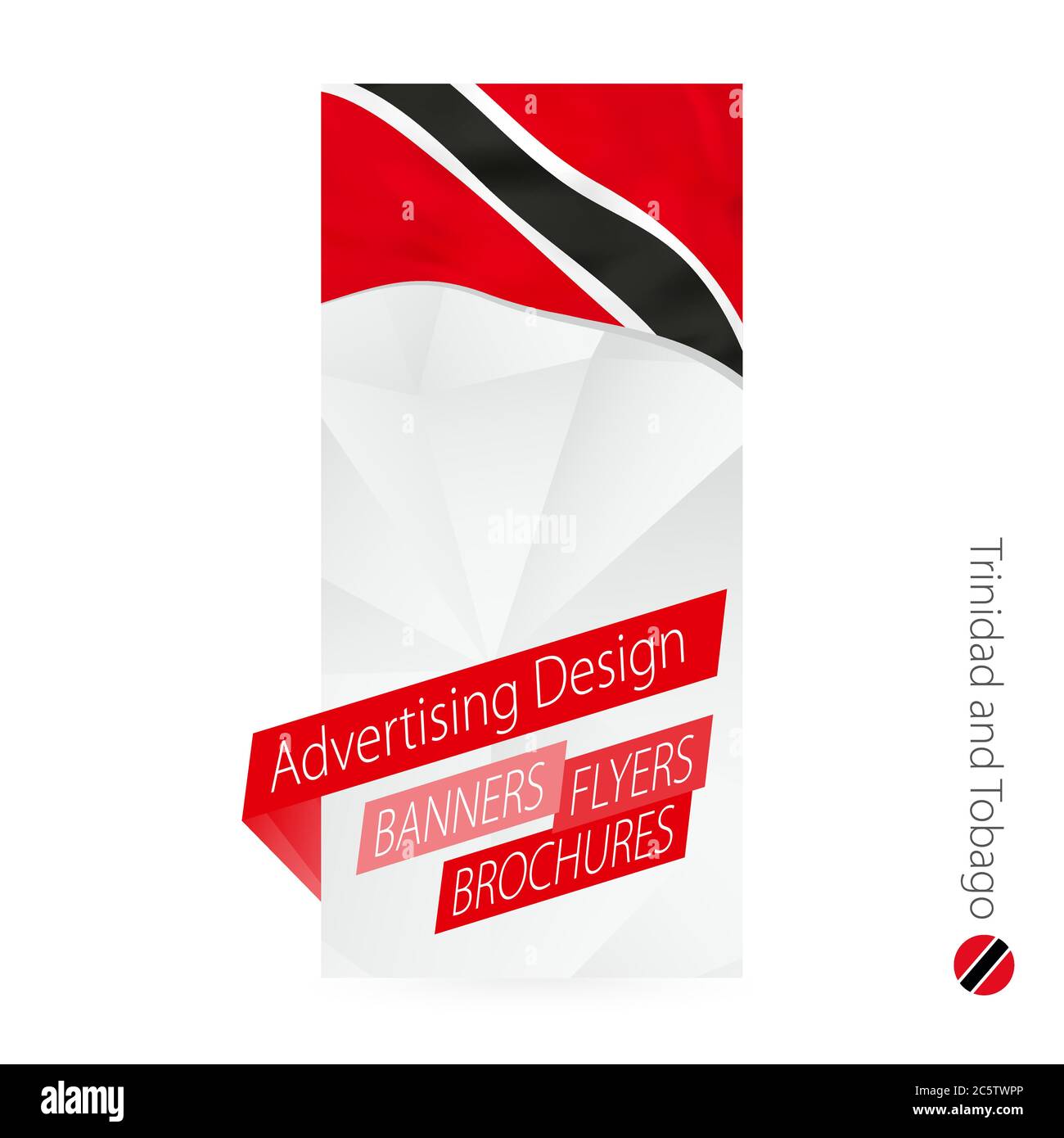 Vector abstract banner template for Trinidad and Tobago Stock Vector ...