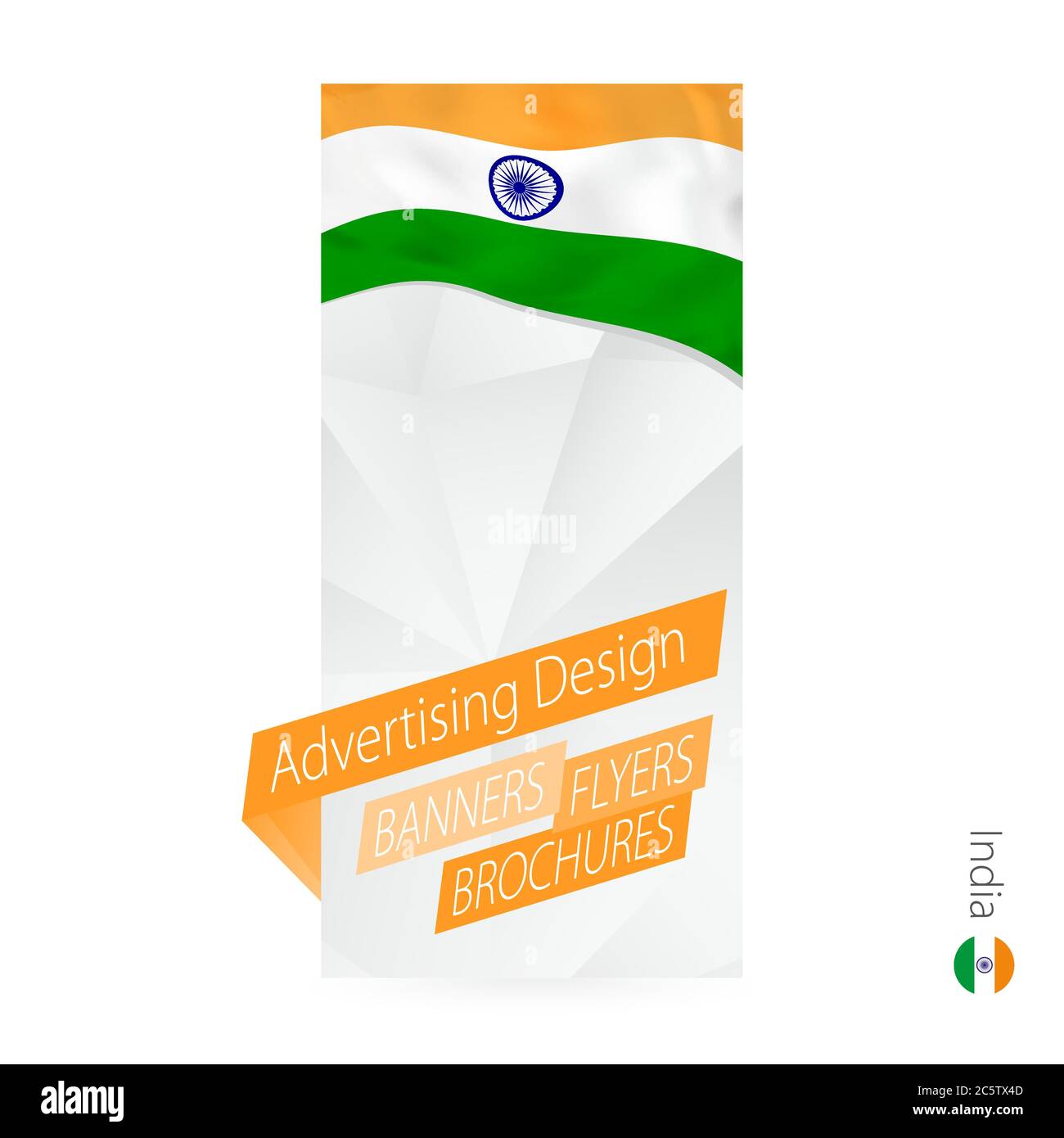 Vector abstract banner template for India. Advertising template with ...