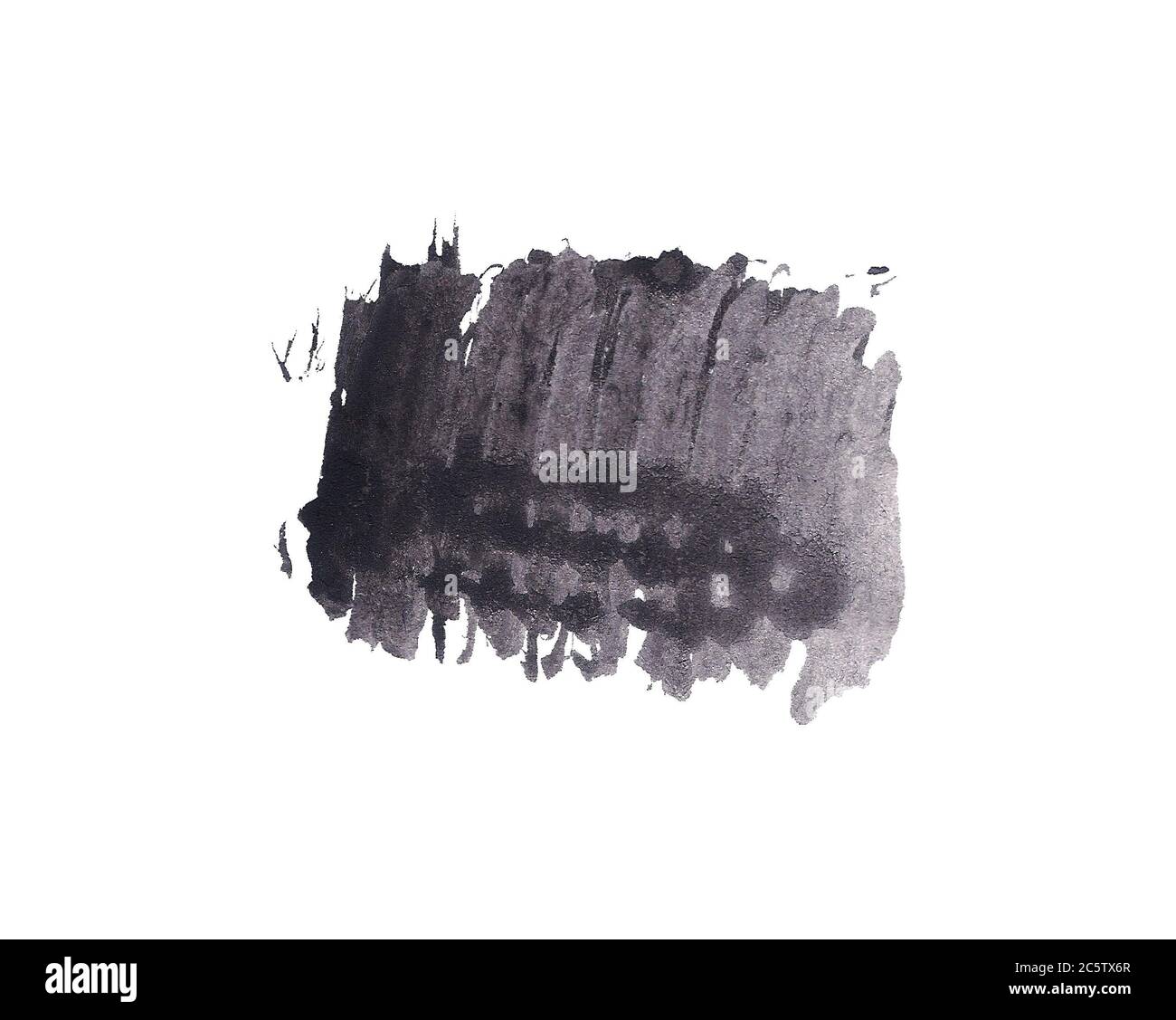 Brush and gray black ink and wash Cut Out Stock Images & Pictures - Alamy
