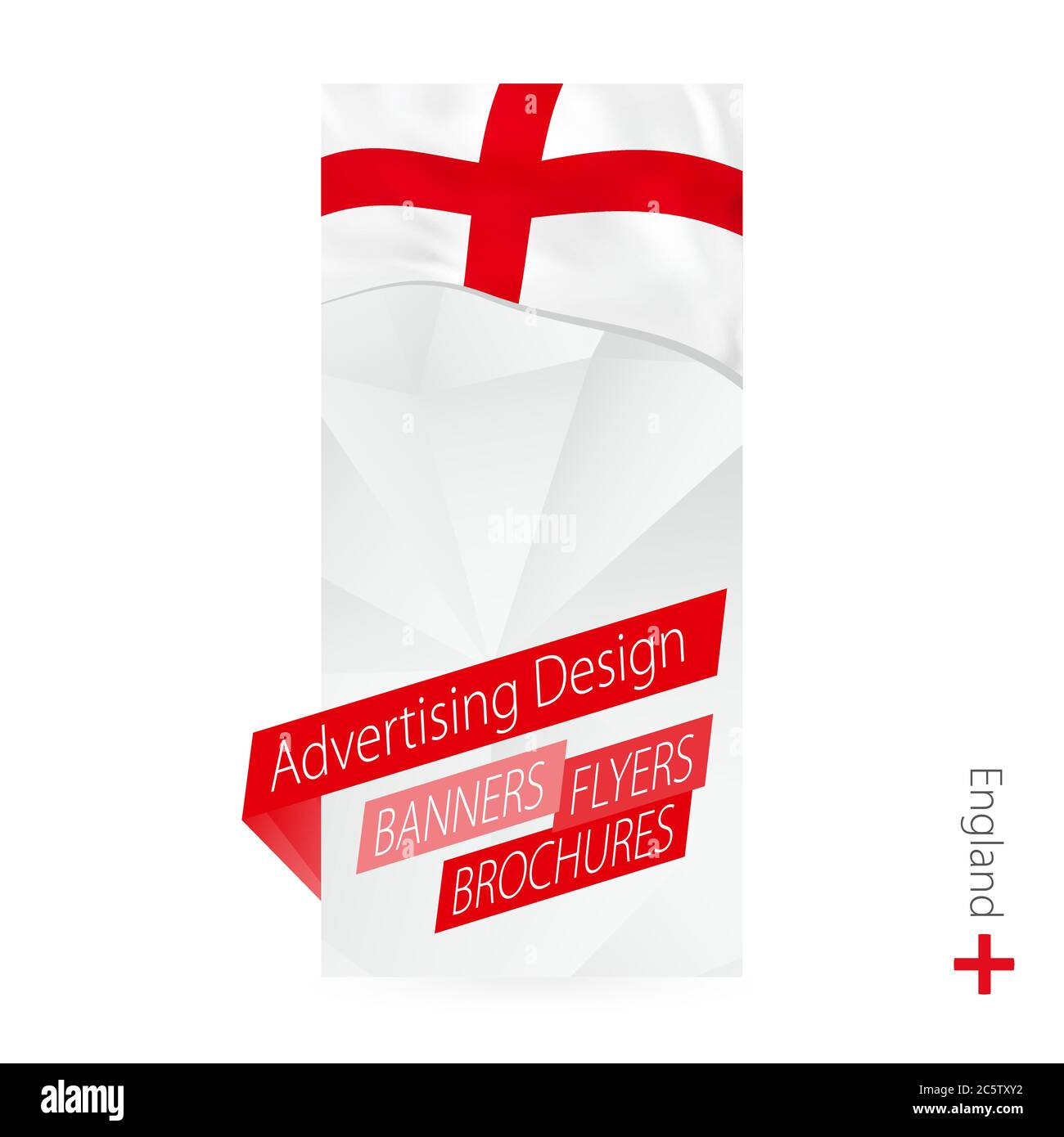 Vector abstract banner template for England. Advertising template with ...