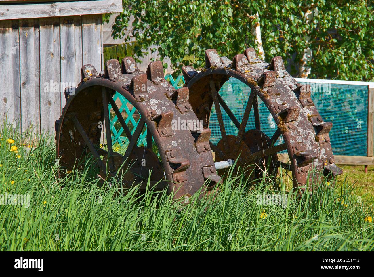 Tractor wheel wheels close up hi-res stock photography and images - Alamy