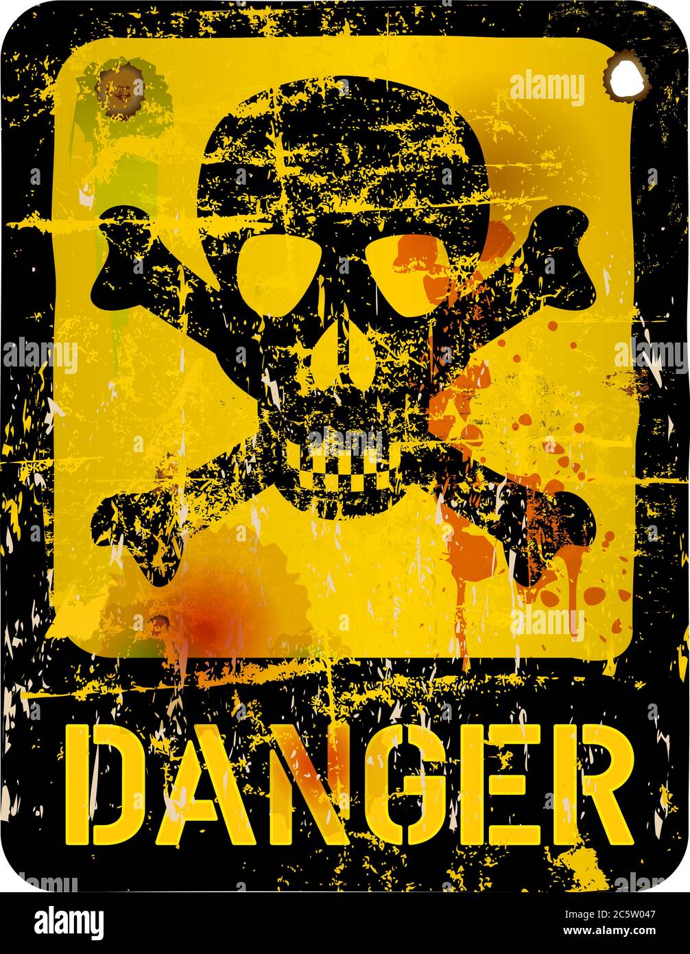 danger sign, warning / prohibition sign, vector Stock Vector Image ...
