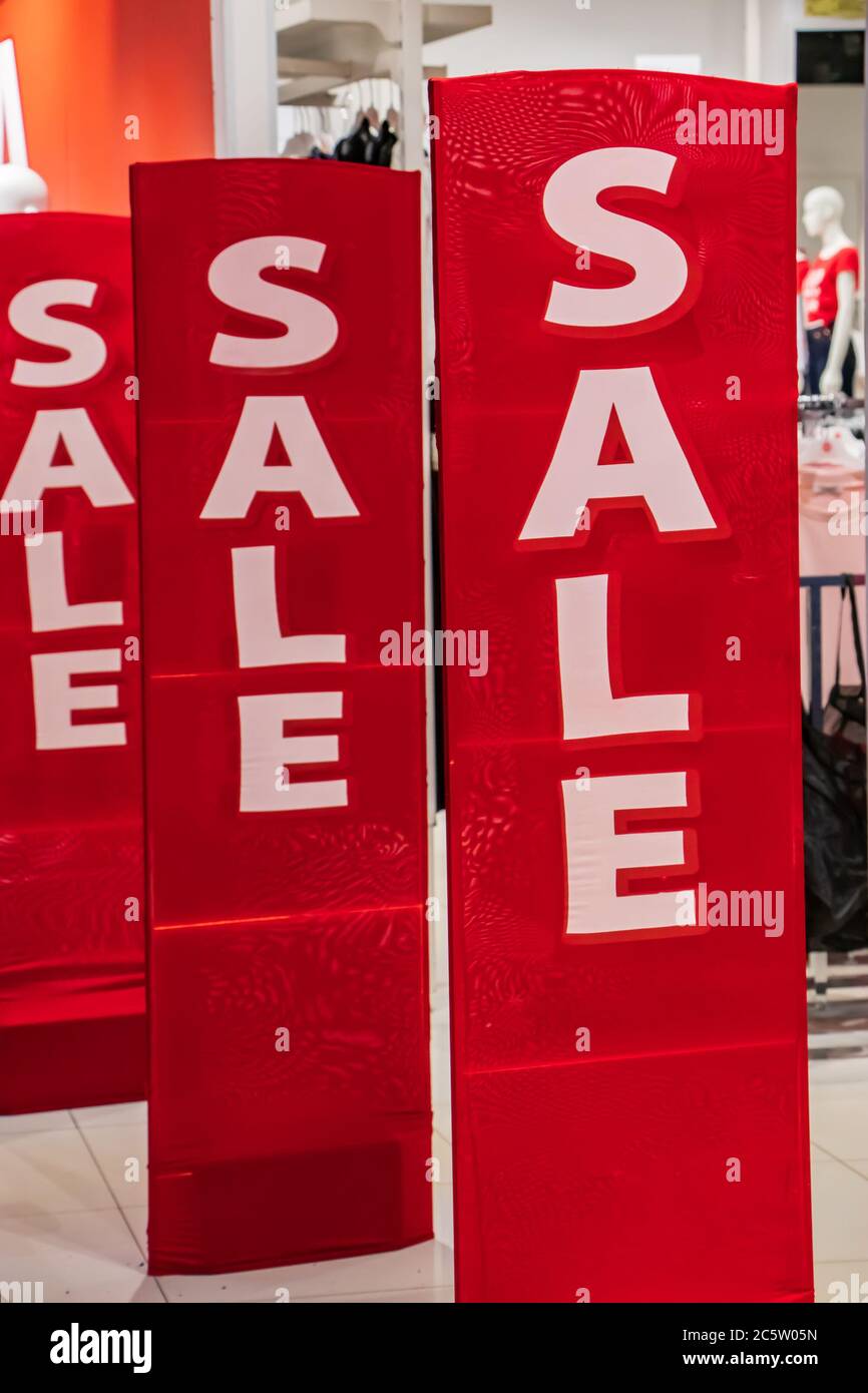 In store poster mall hi-res stock photography and images - Alamy