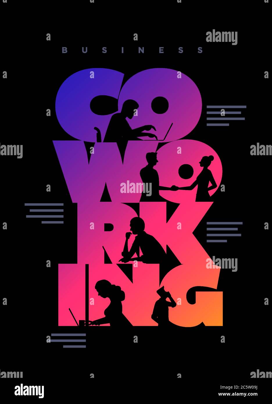 Businessman in office using poster hi-res stock photography and images ...