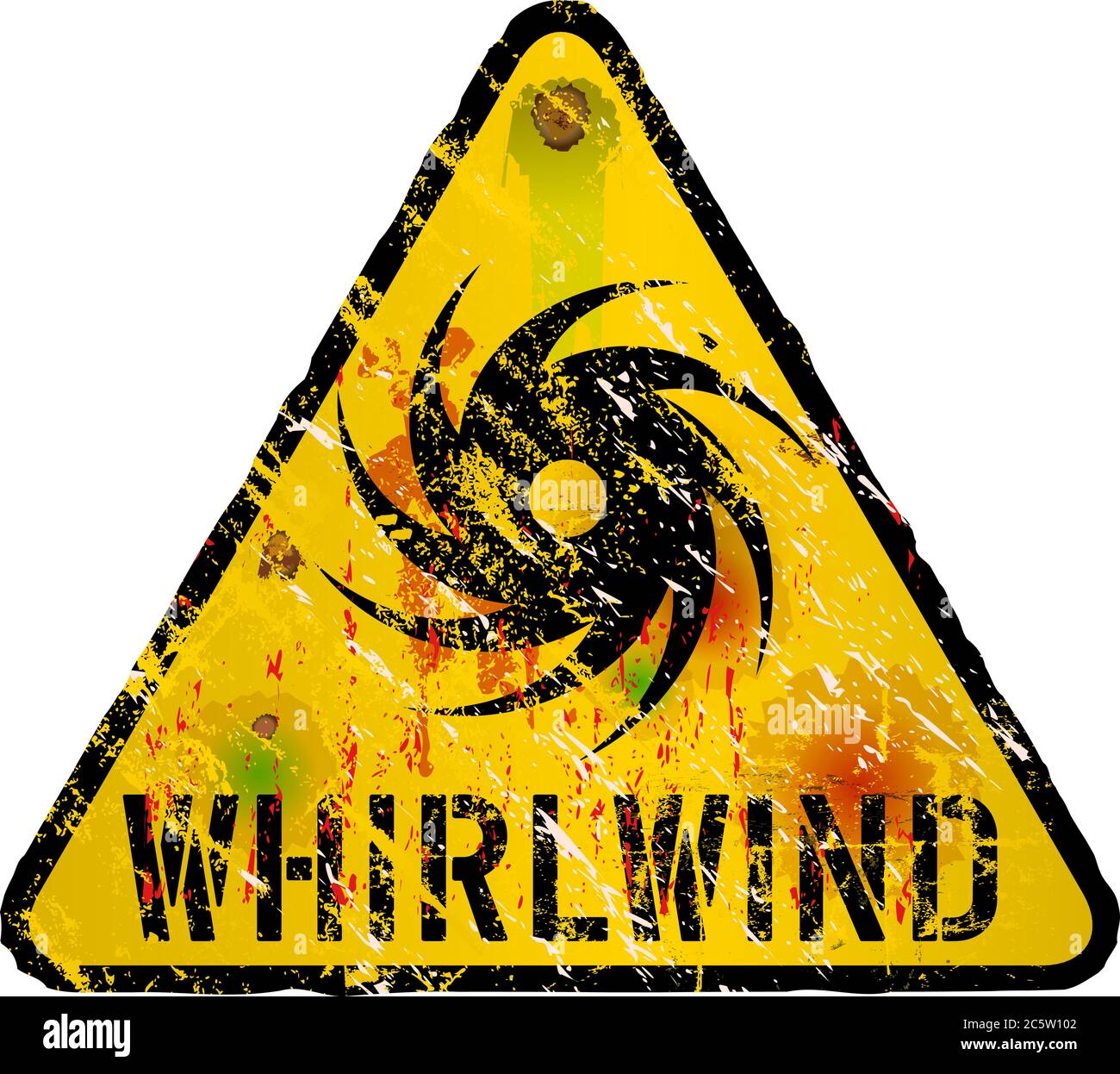 whirlwind warning sign, gungy vector eps 10 Stock Vector Image & Art ...