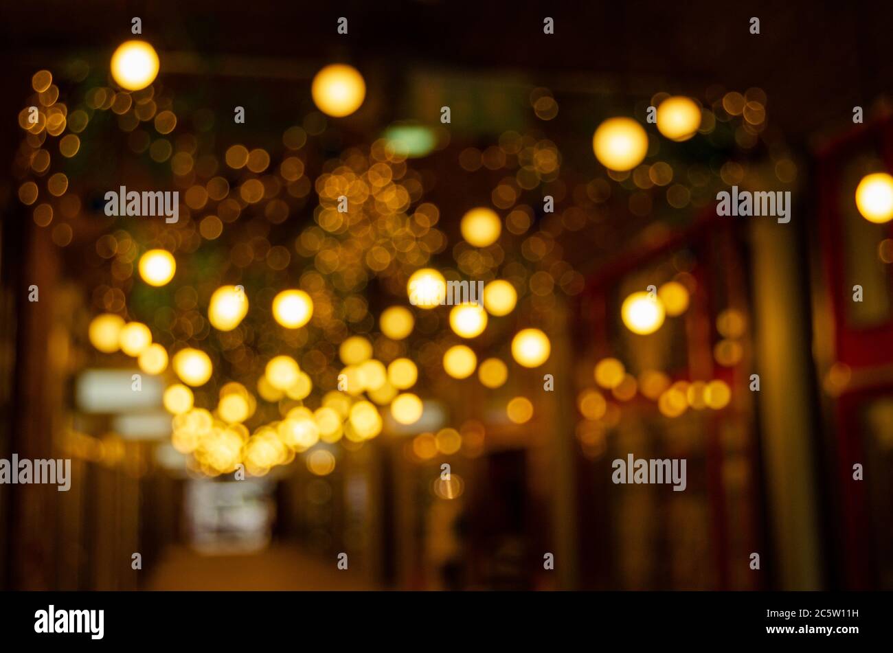 Christmas lights out of focus Stock Photo - Alamy