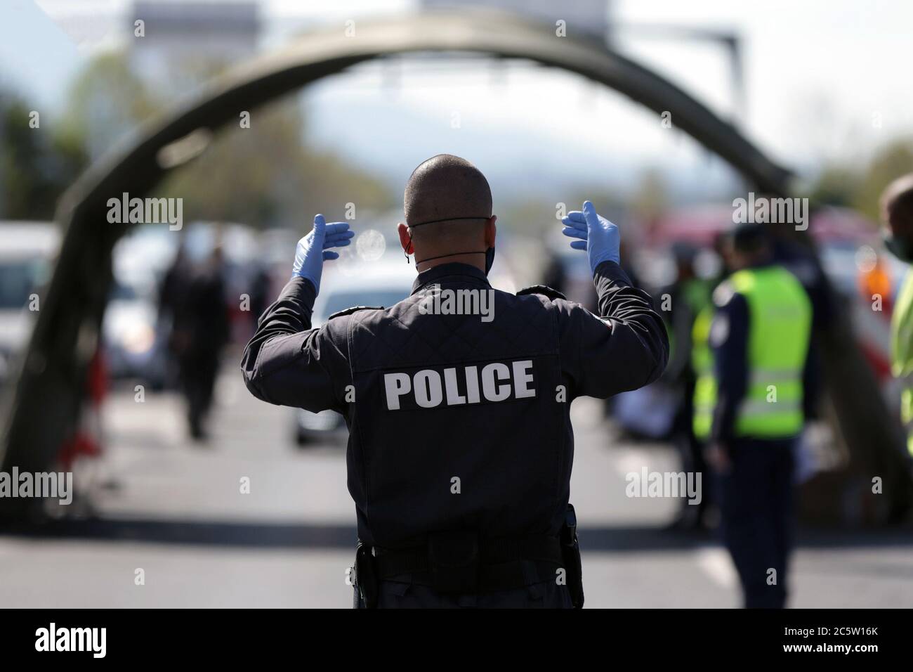 Sobriety checkpoint hi-res stock photography and images - Alamy