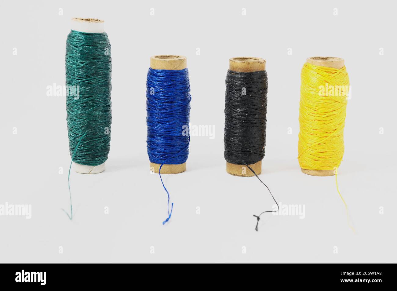 Roll of Twine isolated on a White Background Stock Photo - Alamy