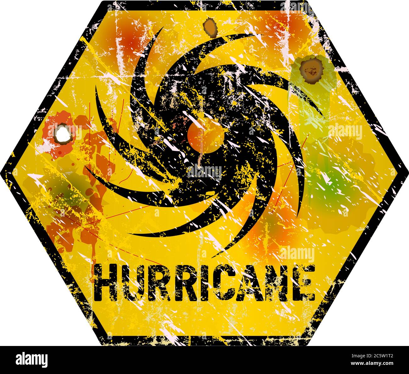 Hurricane evacuation route road sign Stock Vector Images - Alamy