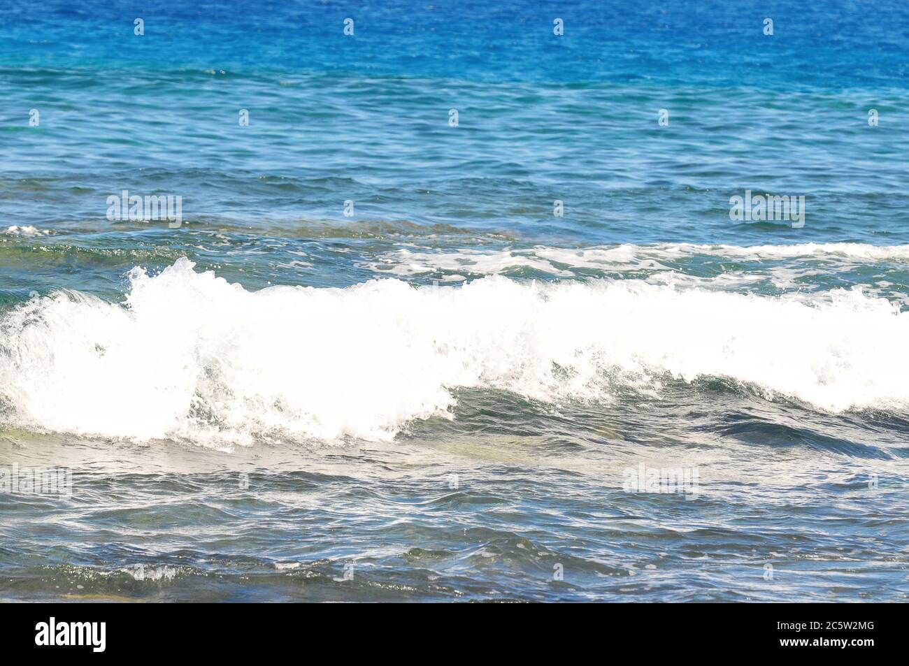 Very Strong Wave in the Blue Atlantic Ocean Stock Photo - Alamy