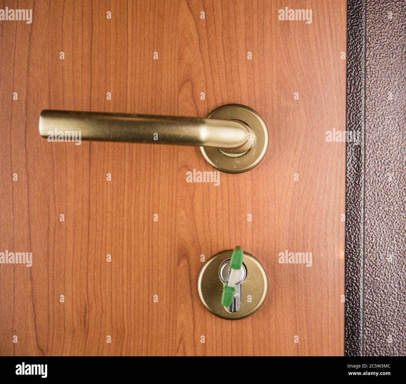 Key armored front door hi-res stock photography and images - Alamy