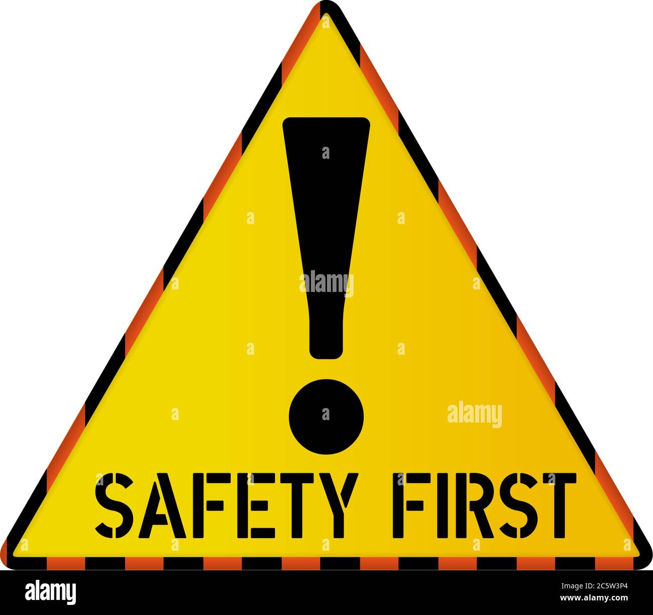 Safety First Sign Vector