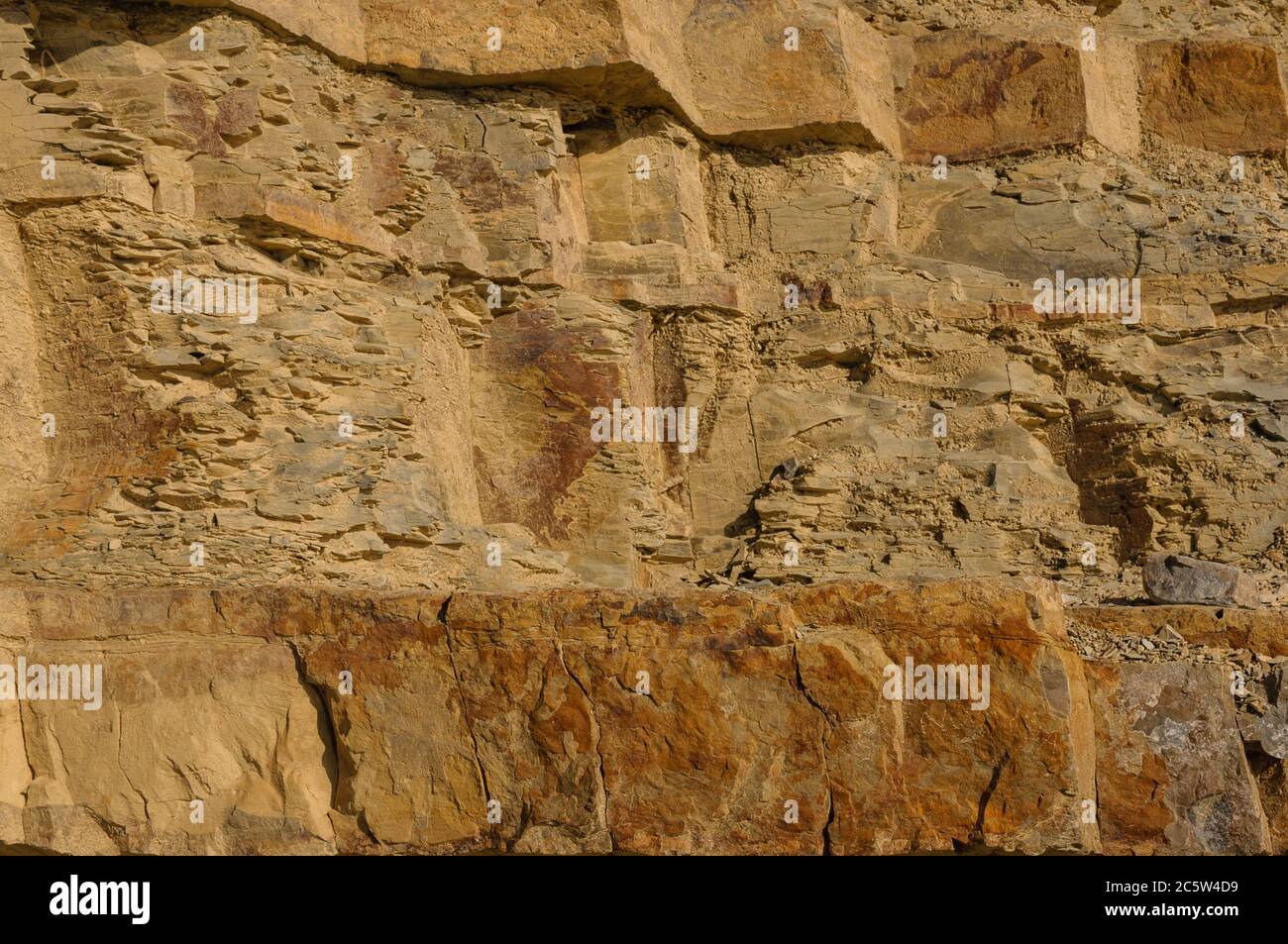 Texture of a yellow rock rock or background for design. Surface of the ...