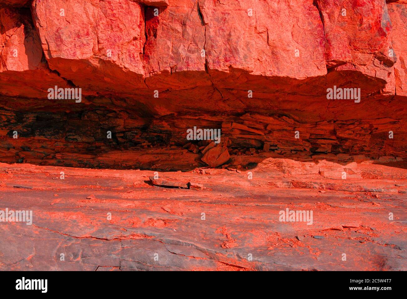 Surface with a texture of red Martian stone. Designer background for ...