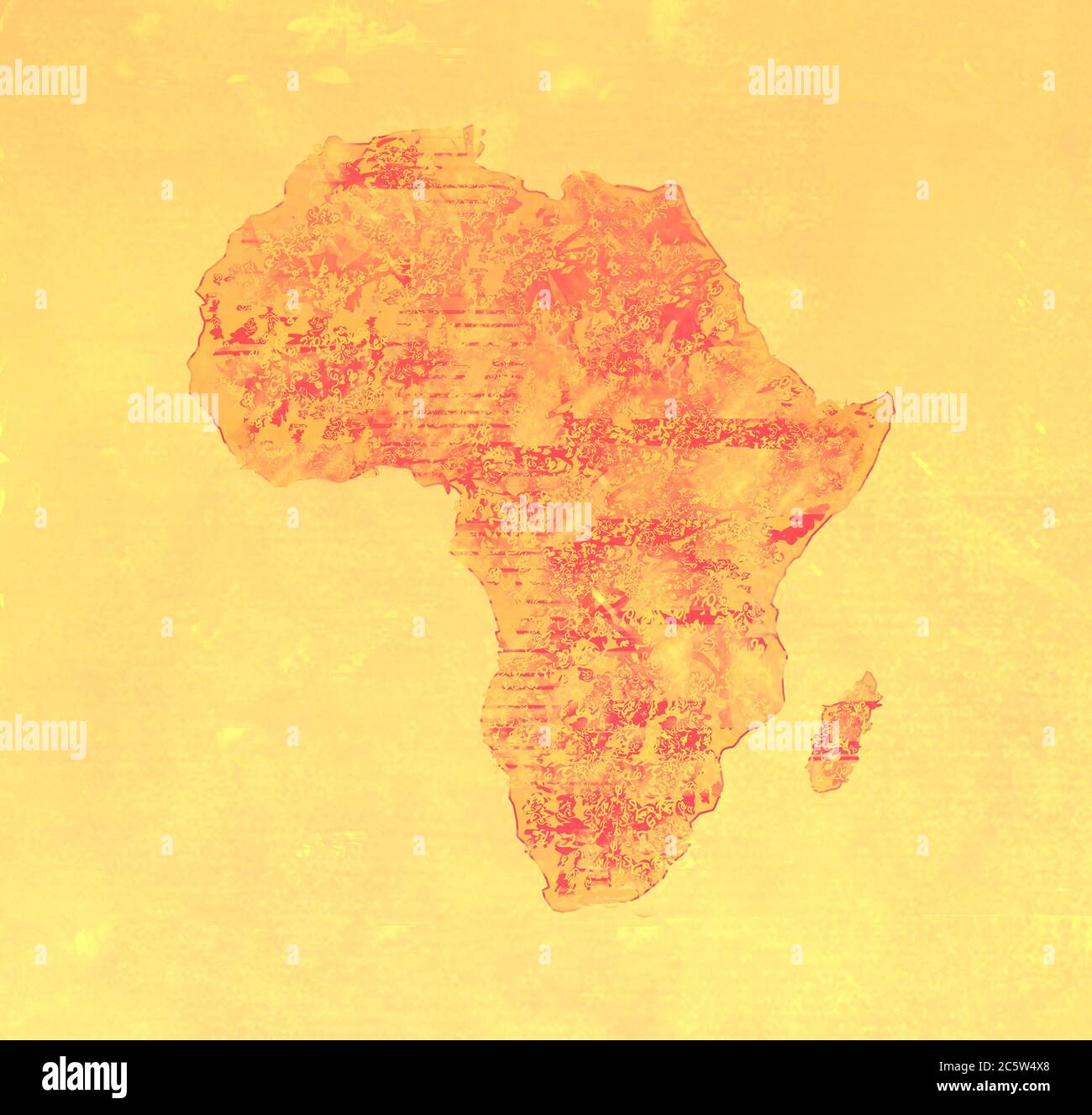 grunge brown Map of Africa Stock Photo - Alamy