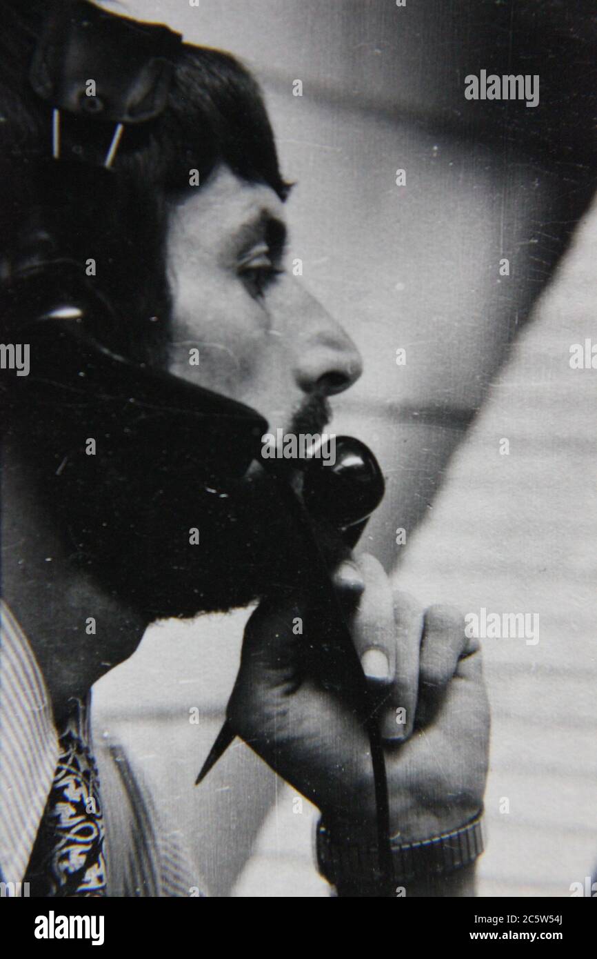 Fine 70s vintage black and white lifestyle photography of a ...