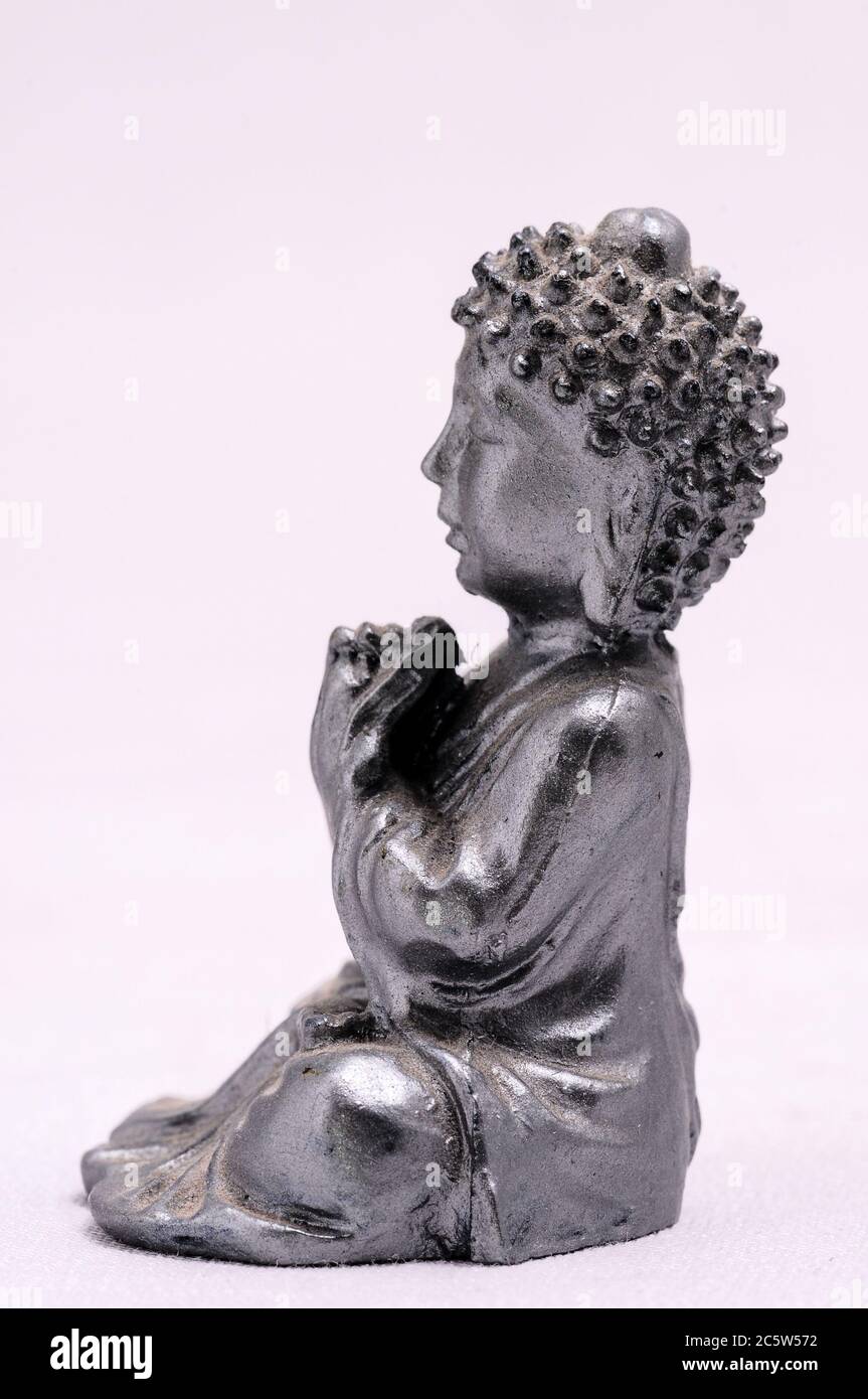 Oriental Asian Statue on a White Background Stock Photo - Alamy