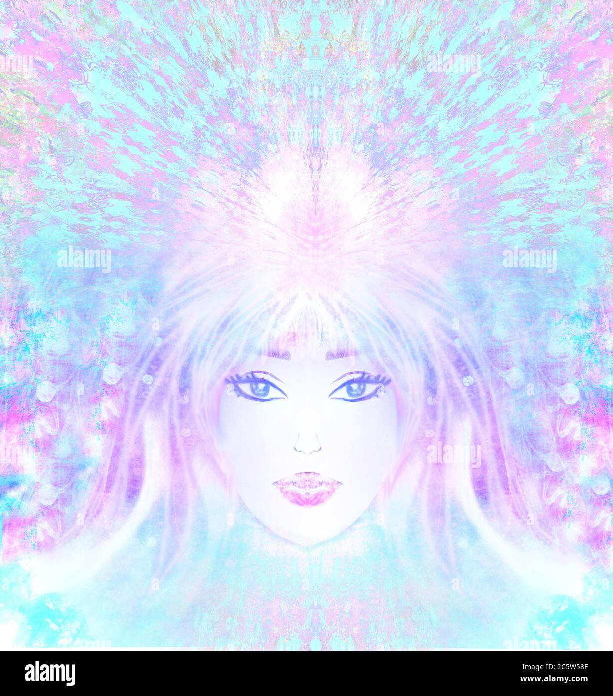 beautiful woman with the power of intuition Stock Photo - Alamy