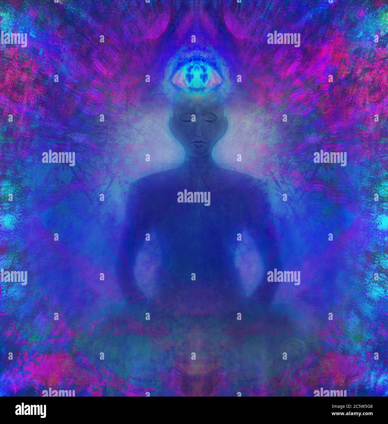 Man third eye psychic supernatural senses hi-res stock photography and ...