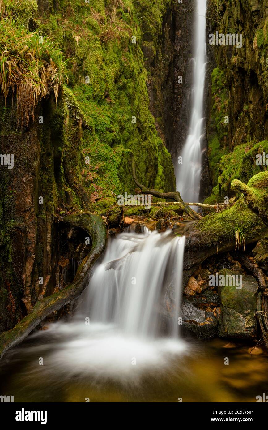 Scale Force waterfall in the English Lake District Stock Photo - Alamy