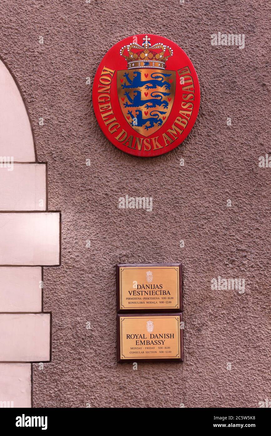 Royal Danish Embassy, Riga, Latvia Stock Photo - Alamy