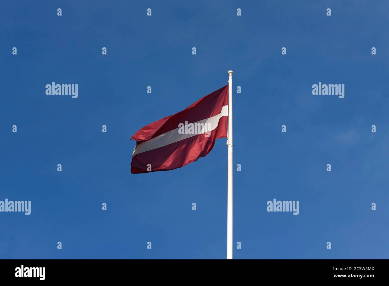 Flag of Latvia, Riga Stock Photo - Alamy
