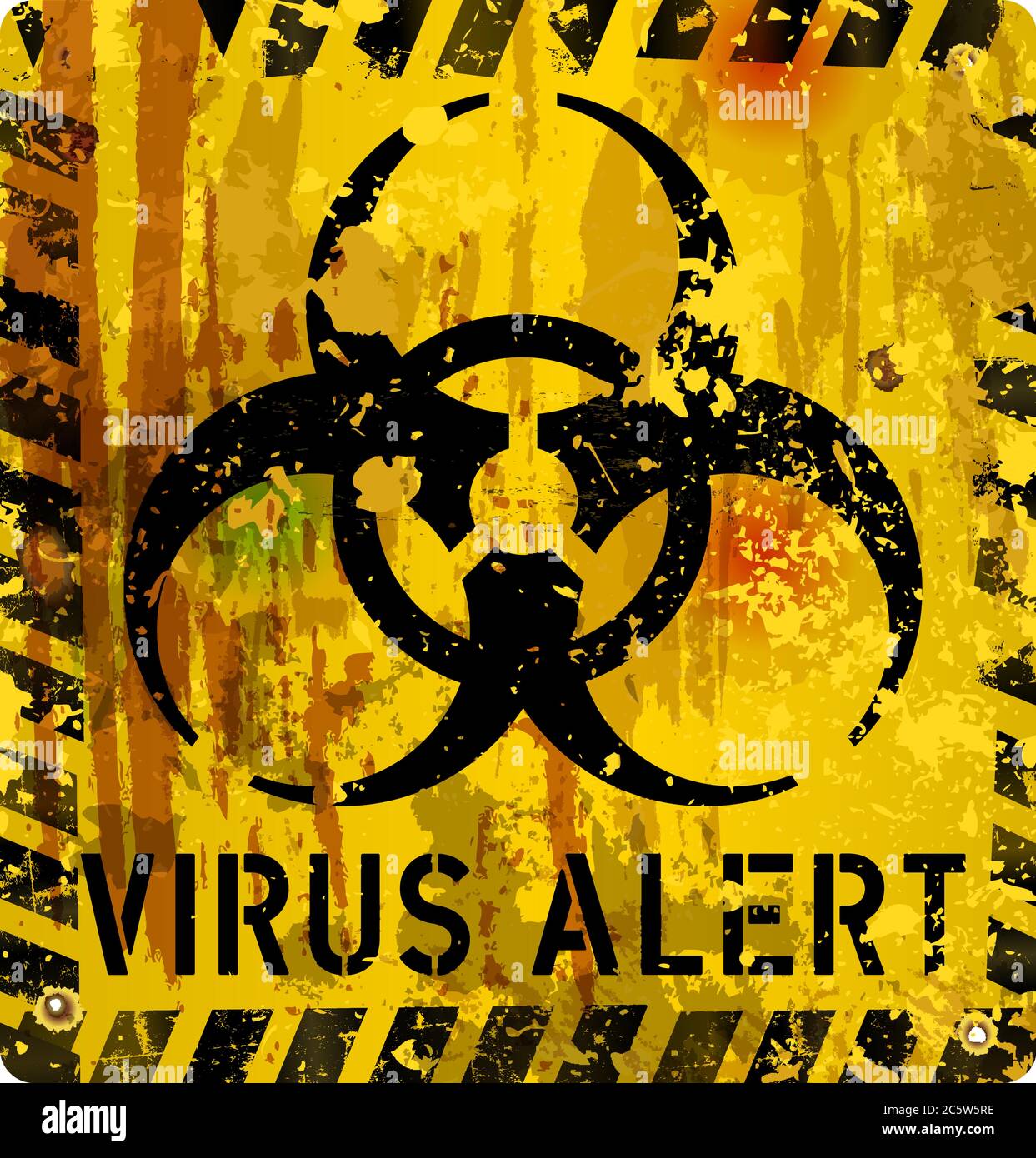computer virus alert sign, vector illustration Stock Vector Image & Art ...