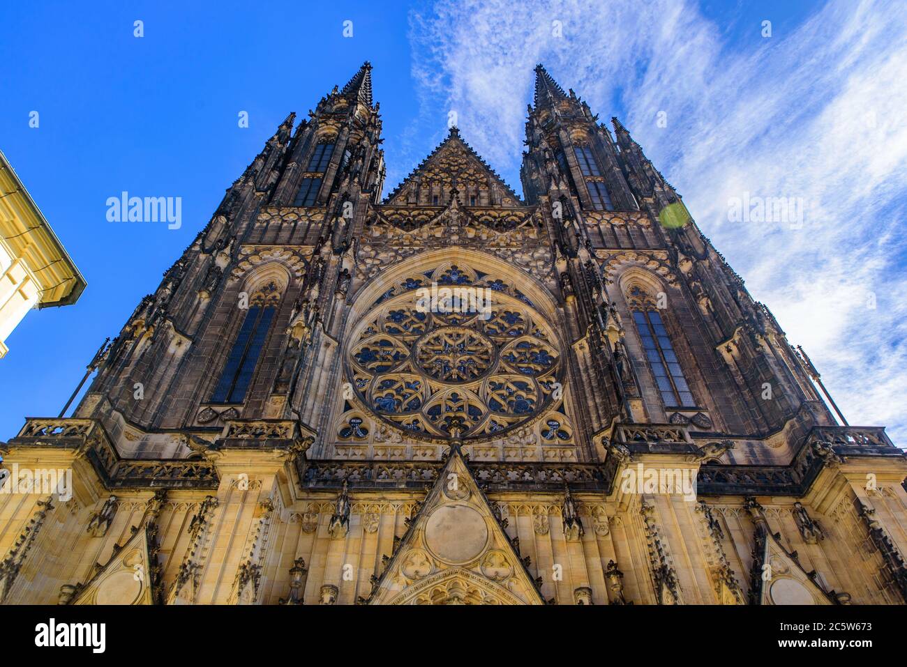 St. Vitus Cathedral, a Roman Catholic metropolitan cathedral in Prague ...