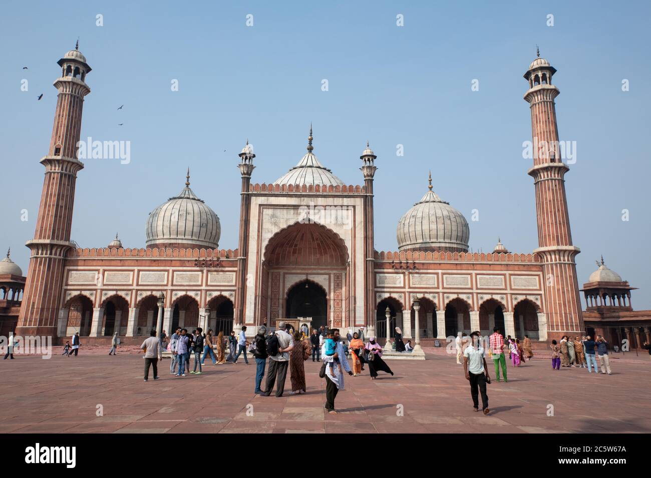 India Delhi Old Delhi Jama Masjid One Of The Largest Mosques In