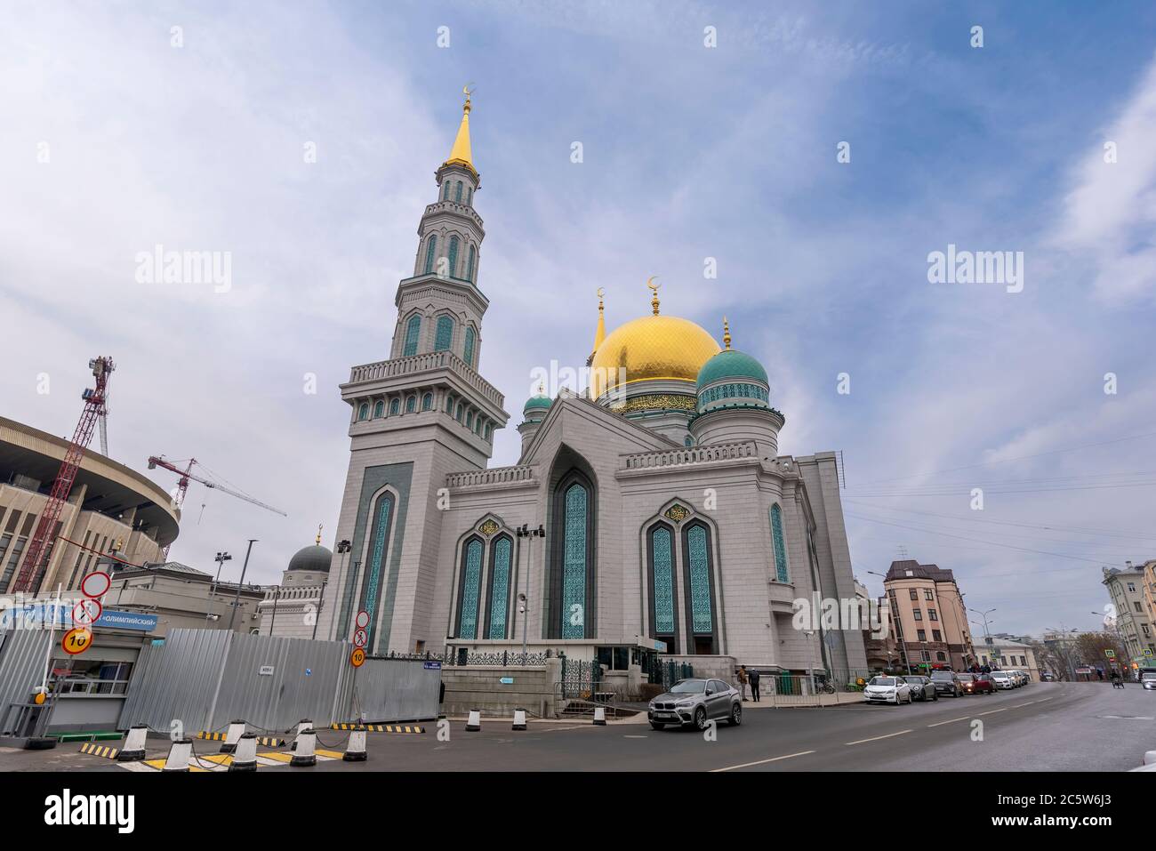 Moscow, Russia. Moscow Cathedral Mosque, one of the largest and highest ...