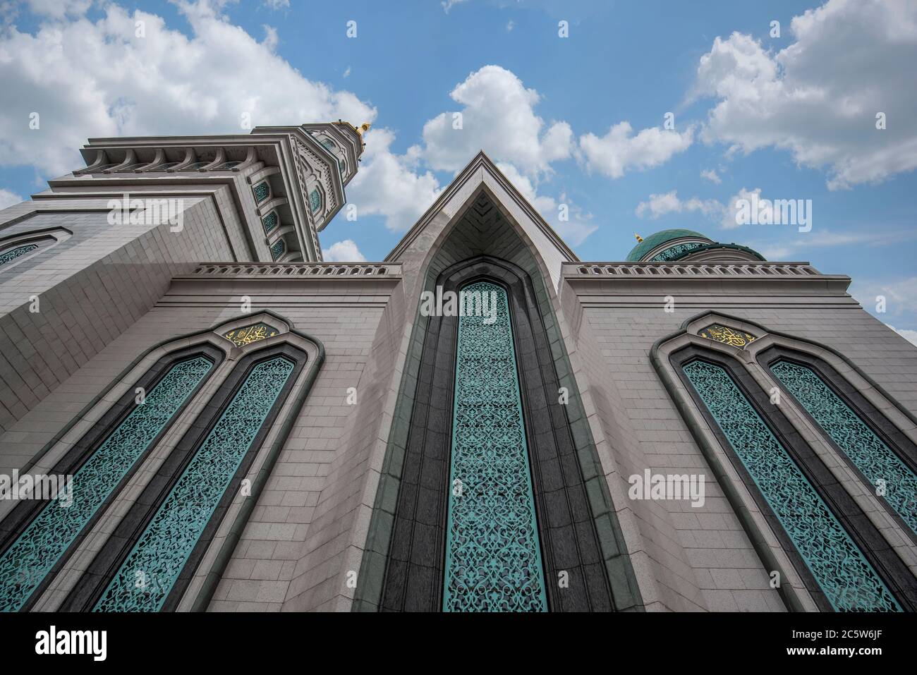 Moscow, Russia. Moscow Cathedral Mosque, one of the largest and highest ...