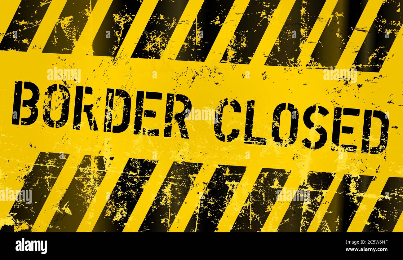 grungy border closed sign,vector illustration Stock Vector Image & Art ...