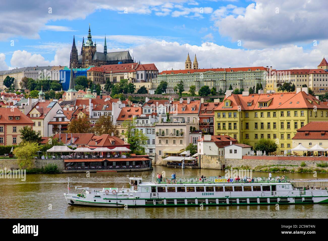 Prague Castle, the largest ancient castle in the world, in Prague ...