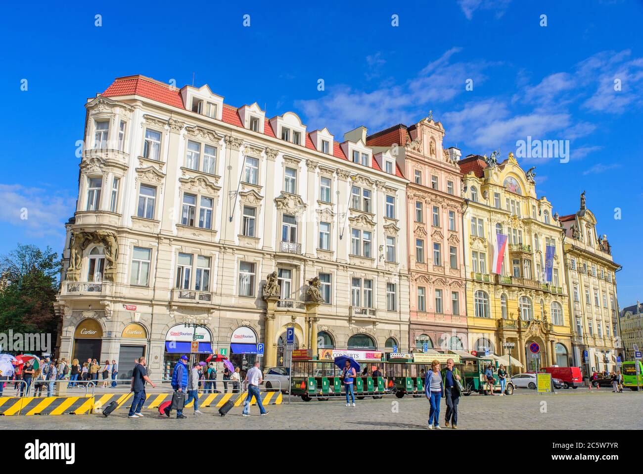 People on the Old Town Square in Prague, Czech Republic Stock Photo - Alamy