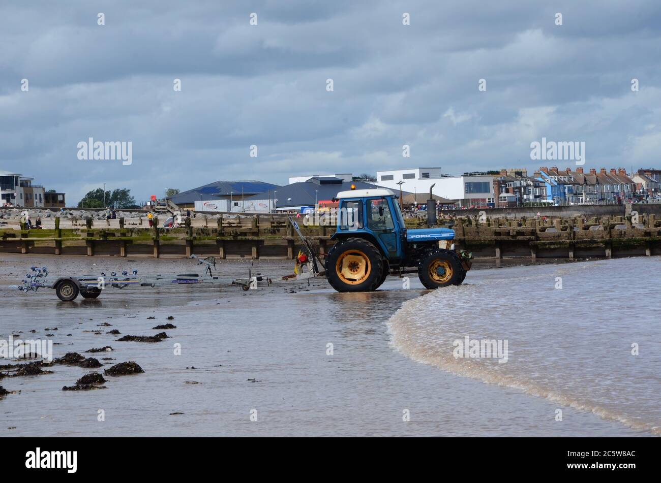 Beach Launch Trailer Boat Fishing High Resolution Stock Photography and ...