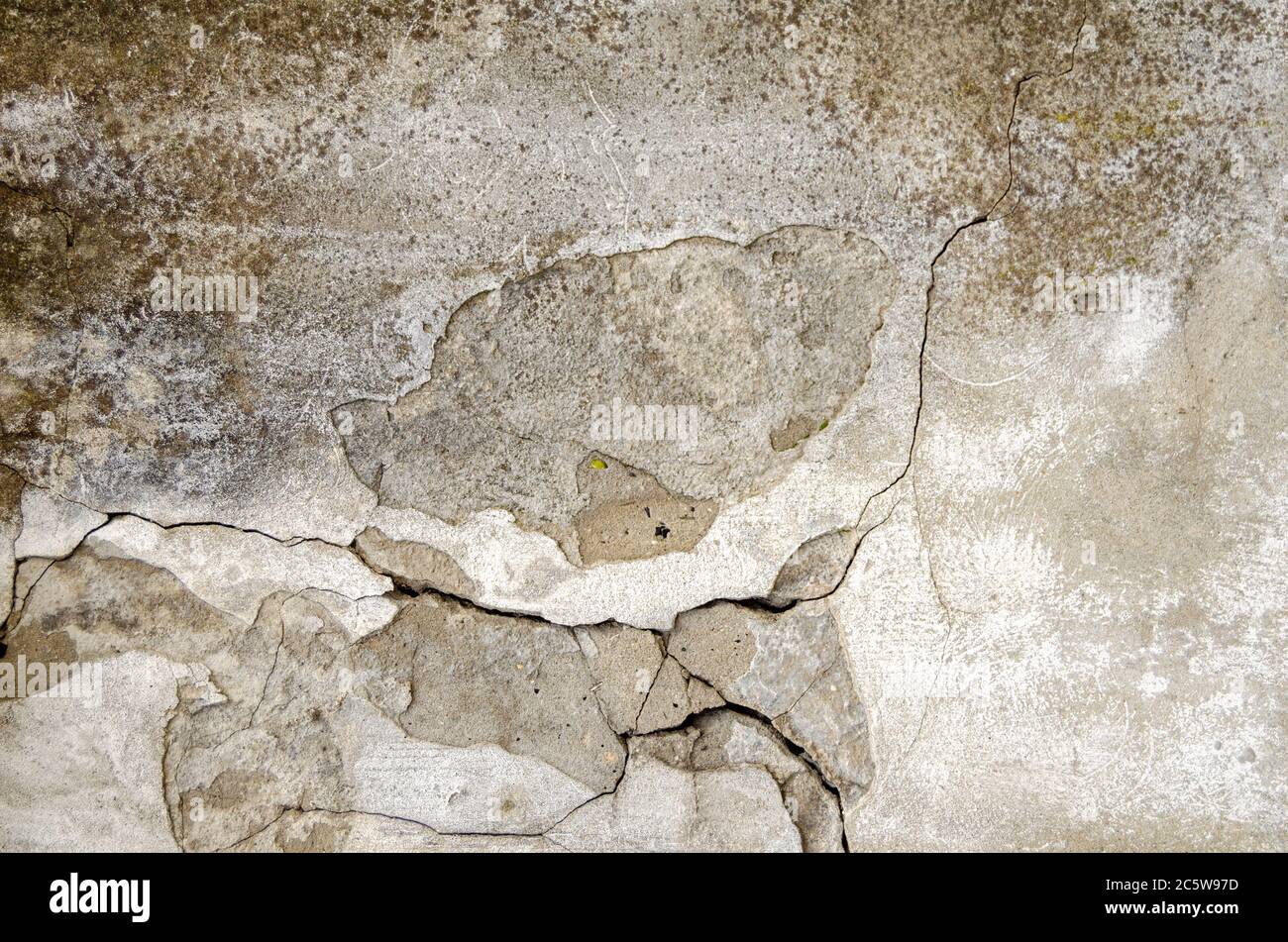 Photo of a cracked and deteriorating textured wall Stock Photo - Alamy