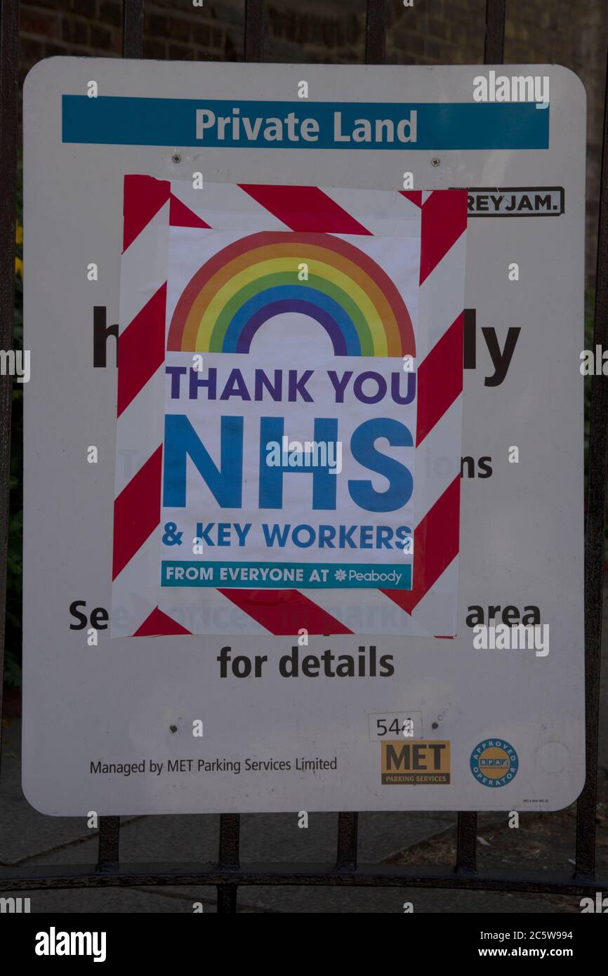 Thank you nhs poster hi-res stock photography and images - Alamy