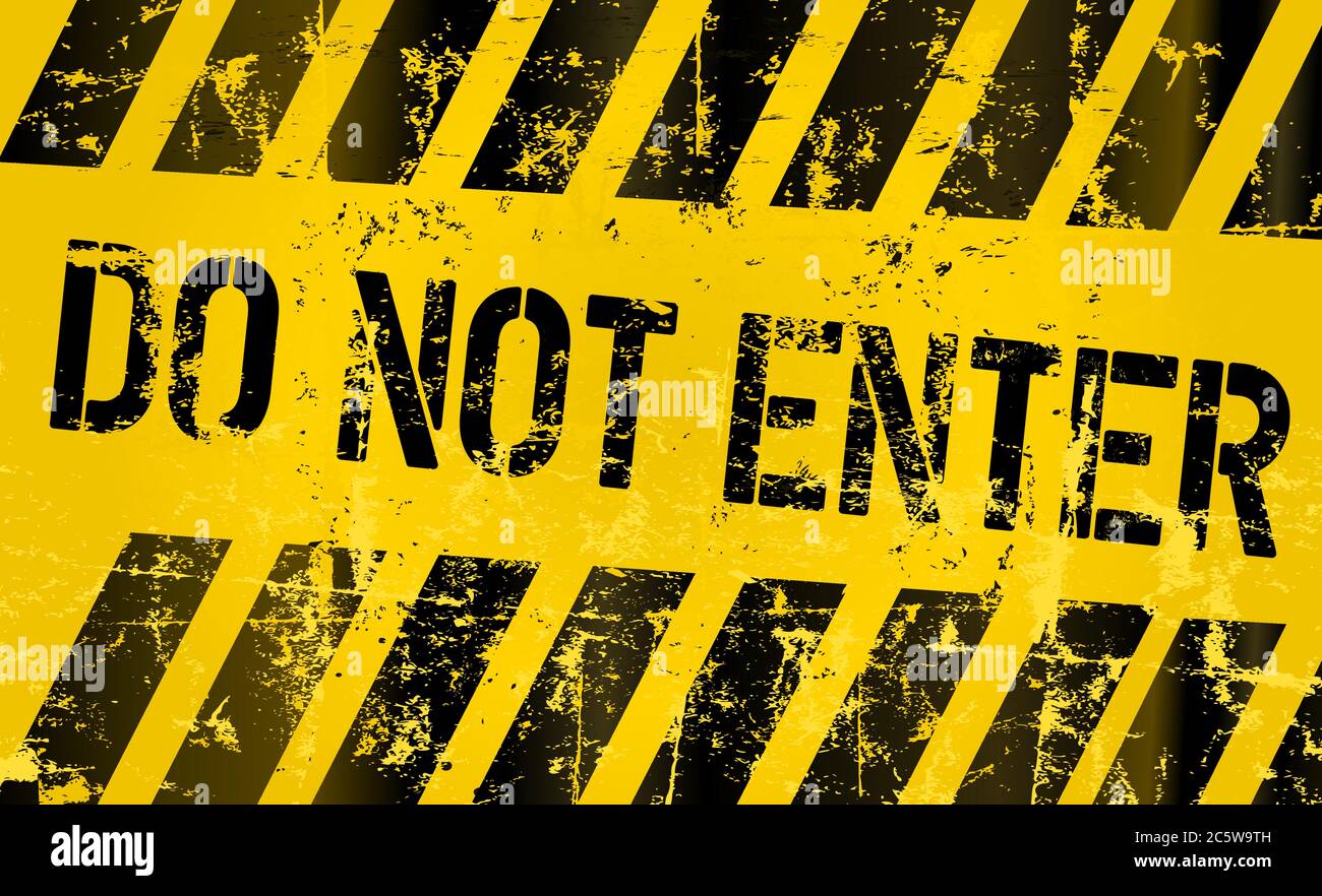 Keep out sign, warning sign,authorized personel only sign, grungy ...