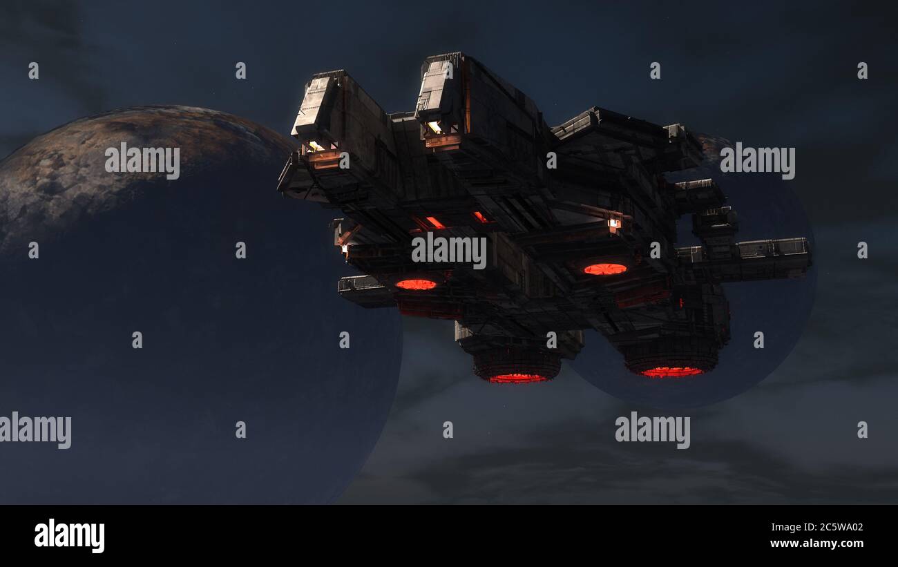 3d render. Unidentified flying object Stock Photo - Alamy