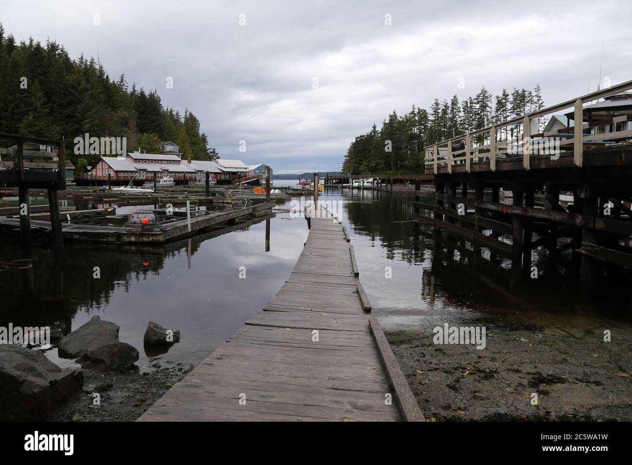 City Views of Telegraph Cove in Canada Stock Photo - Alamy