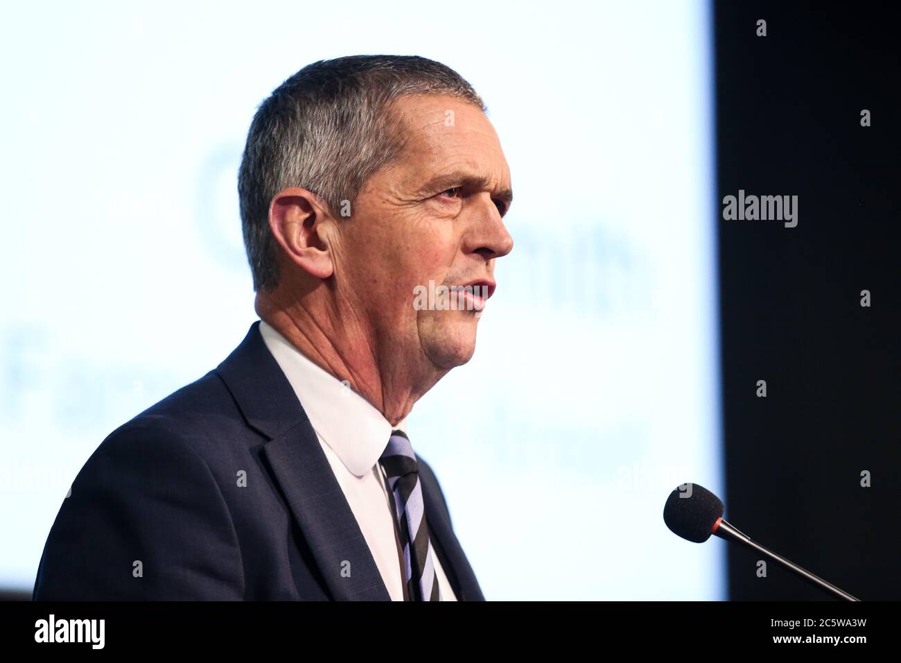 Guy Smith, deputy president of the NFU, speaking at the 2017 ...