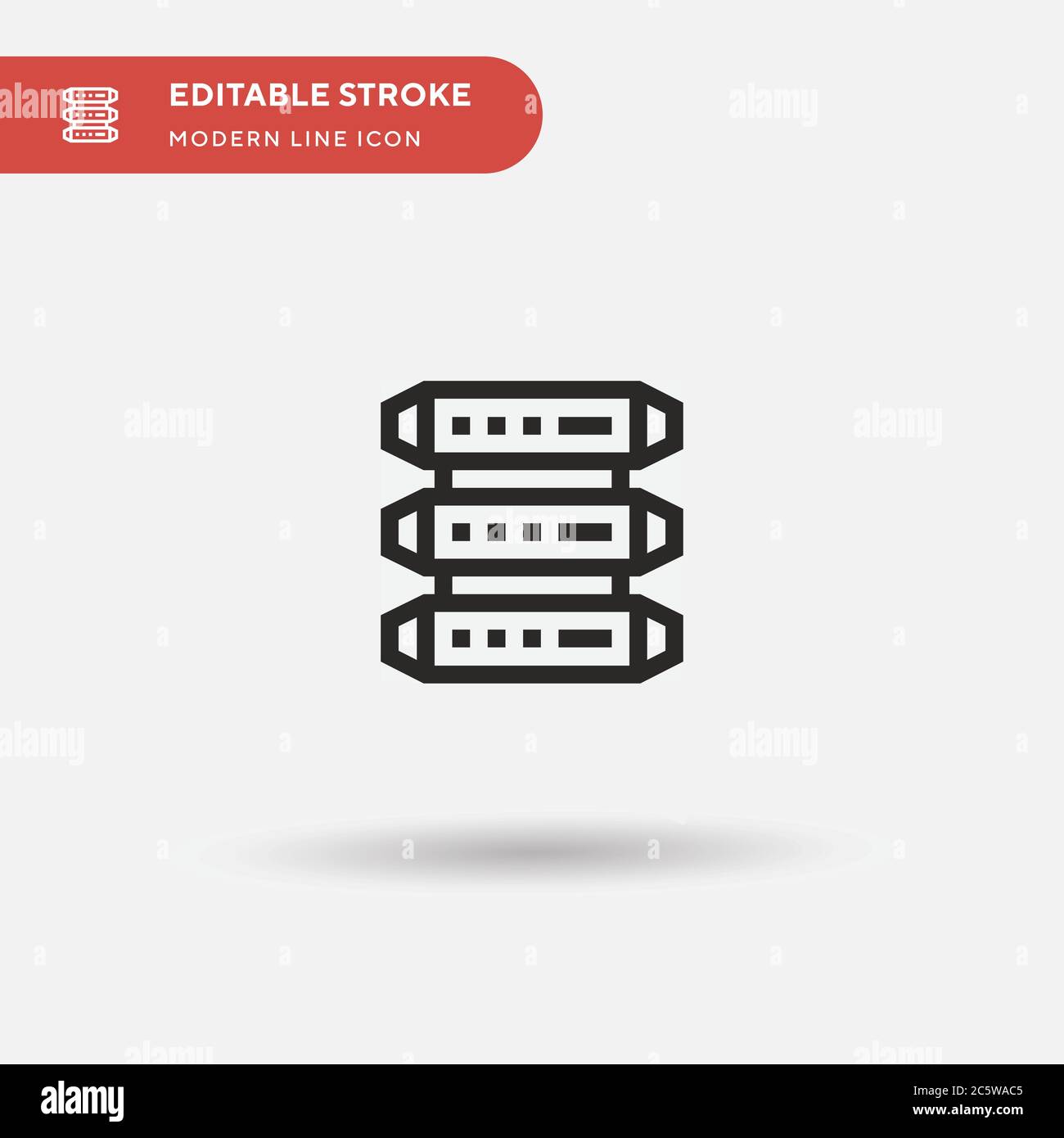 Servers Simple vector icon. Illustration symbol design template for web ...