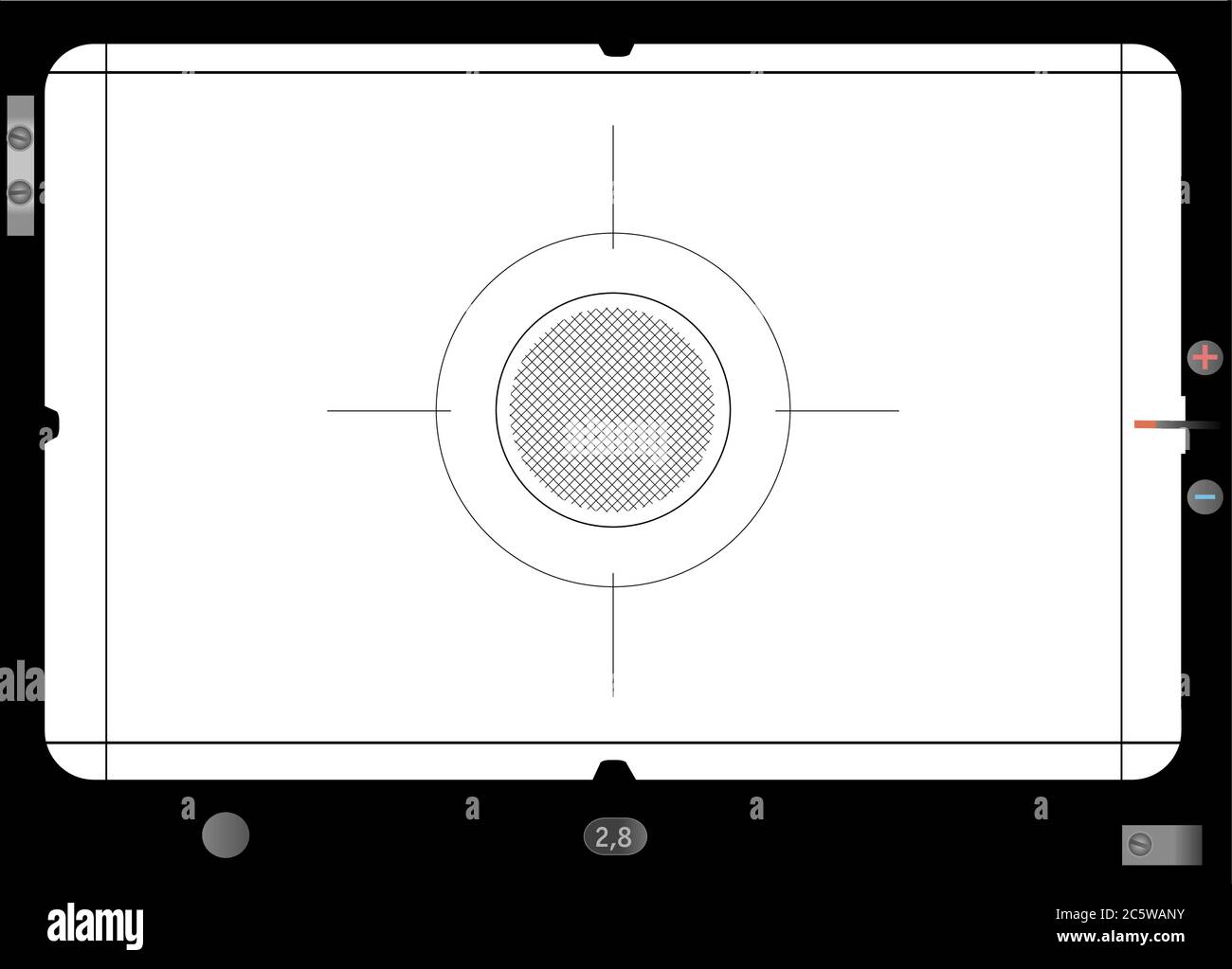 Classic SLR viewfinder, with free space for your pics, vector Stock ...