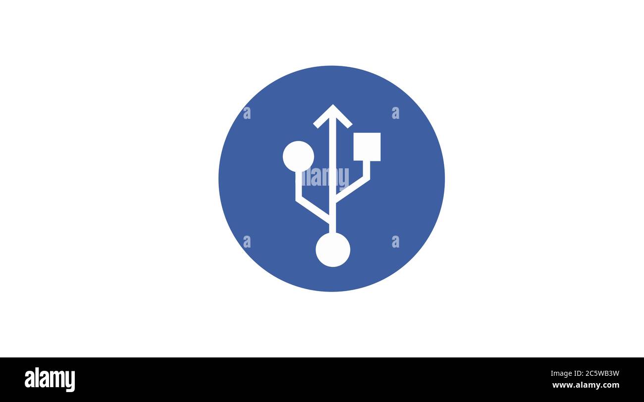 Computer external usb data Stock Vector Images - Alamy