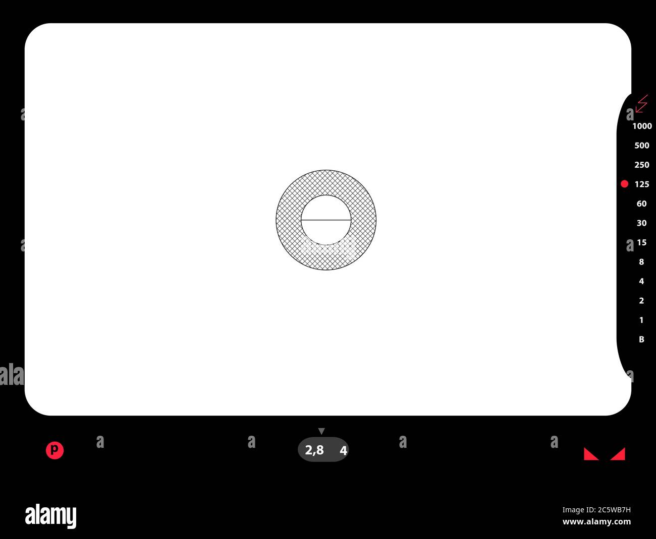 Classic SLR viewfinder, with free space for your pics Stock Vector ...