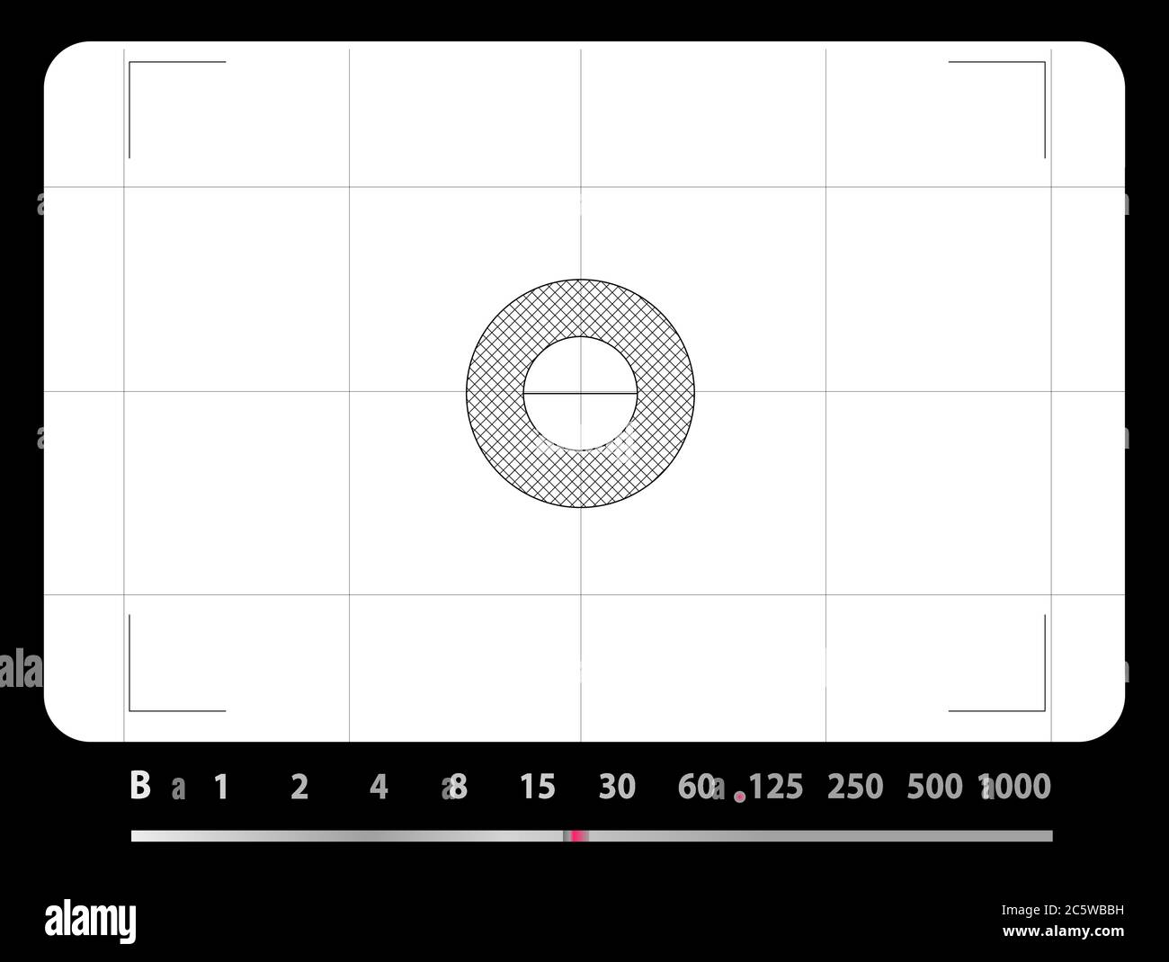Classic SLR viewfinder, with free space for your pics, vector Stock ...